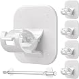 Amazon.com: Adhesive Curtain Rods No Drilling Holder,No Drill Curtain ...