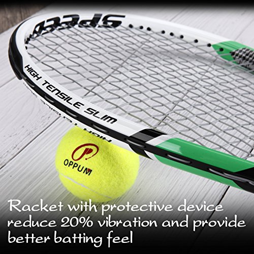 OPPUM Adult Carbon Fiber Tennis Racket, Super Light Weight Tennis ...