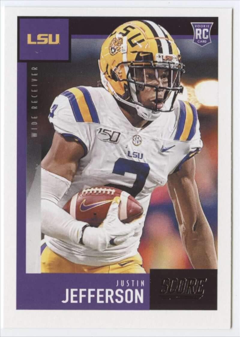 Amazon.com: 2020 Score #430 Justin Jefferson RC Rookie LSU Tigers ...