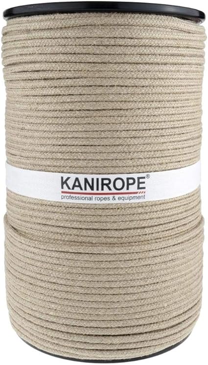 Kanirope® Hanfseil Seil Hanf HEMPBRAID 8mm 100m 16-fach geflochten ...