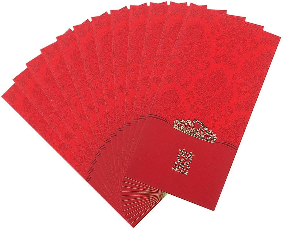 Amazon.com : Traditional Chinese Wedding Gift Red Envelopes Pocket ...