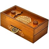 Bits and Pieces - Stash Your Cash Secret Puzzle Box Brainteaser - Wooden Secret Compartment ...