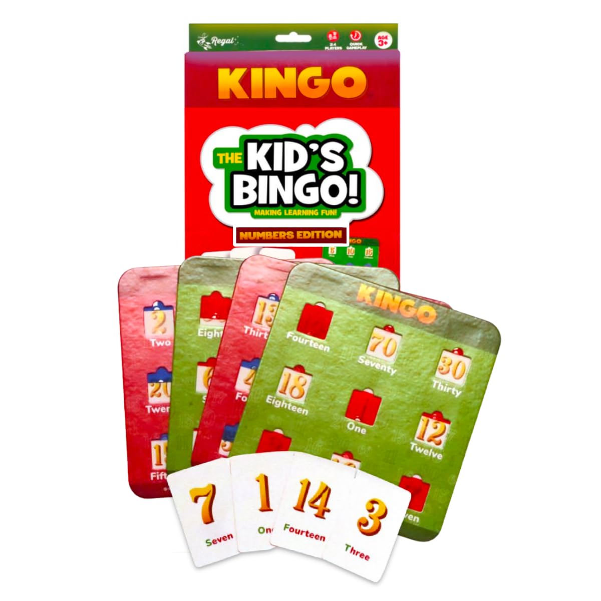Regal Games Kingo Numbers Edition Bingo Game - Fun Educational Card ...