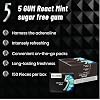 5 GUM React Mint Sugar Free Chewing Gum Bulk Pack (10 packs x 15 sticks ...