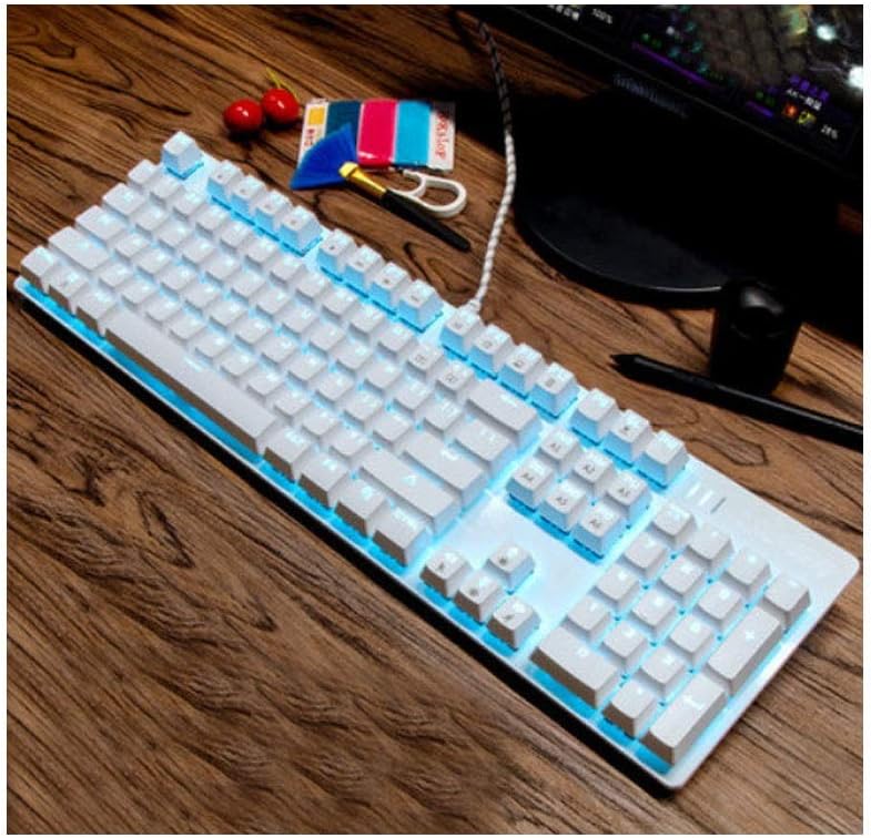 Color : White Mixed Light 13 Jiansheng01 Keyboard Wired Multiple ...