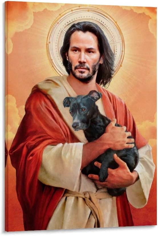 Póster de Keanu Reeves Jesucristo en lienzo y arte de pared, impresión ...