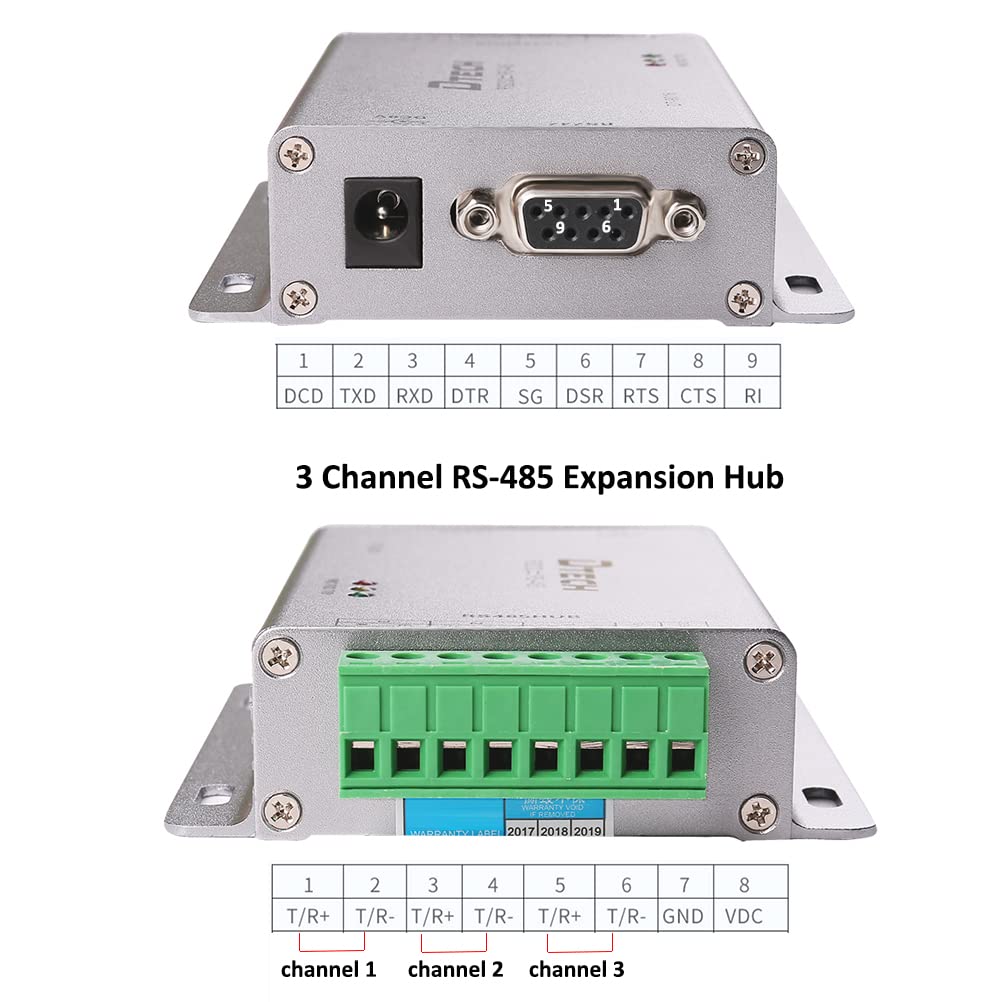 Mua DTECH Industrial Grade RS232 to RS485 Serial Converter 3 Channel RS ...