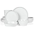 Amazon.com | Martha Stewart Selma Chip & Scratch Resistant Dinnerware ...