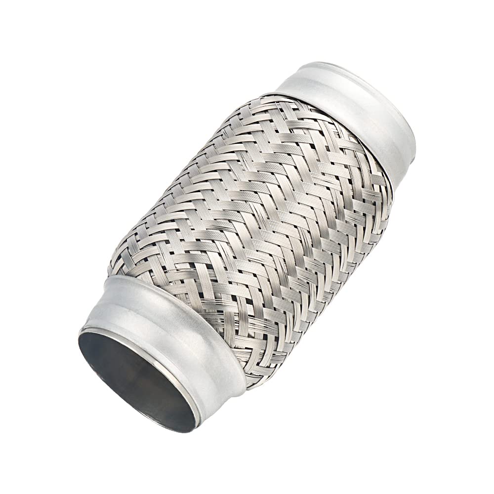 Autarboor Exhaust Flex Pipe, 2.25''x 6''Stainless Steel Heavy Duty ...