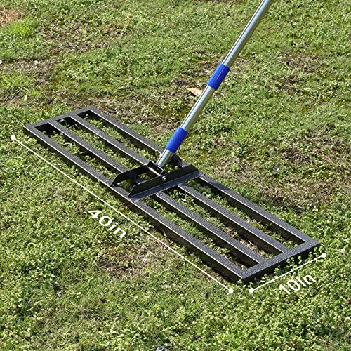 Black Lawn Leveling rakes, 72 inch 40in x 10in Garden Finishing ...
