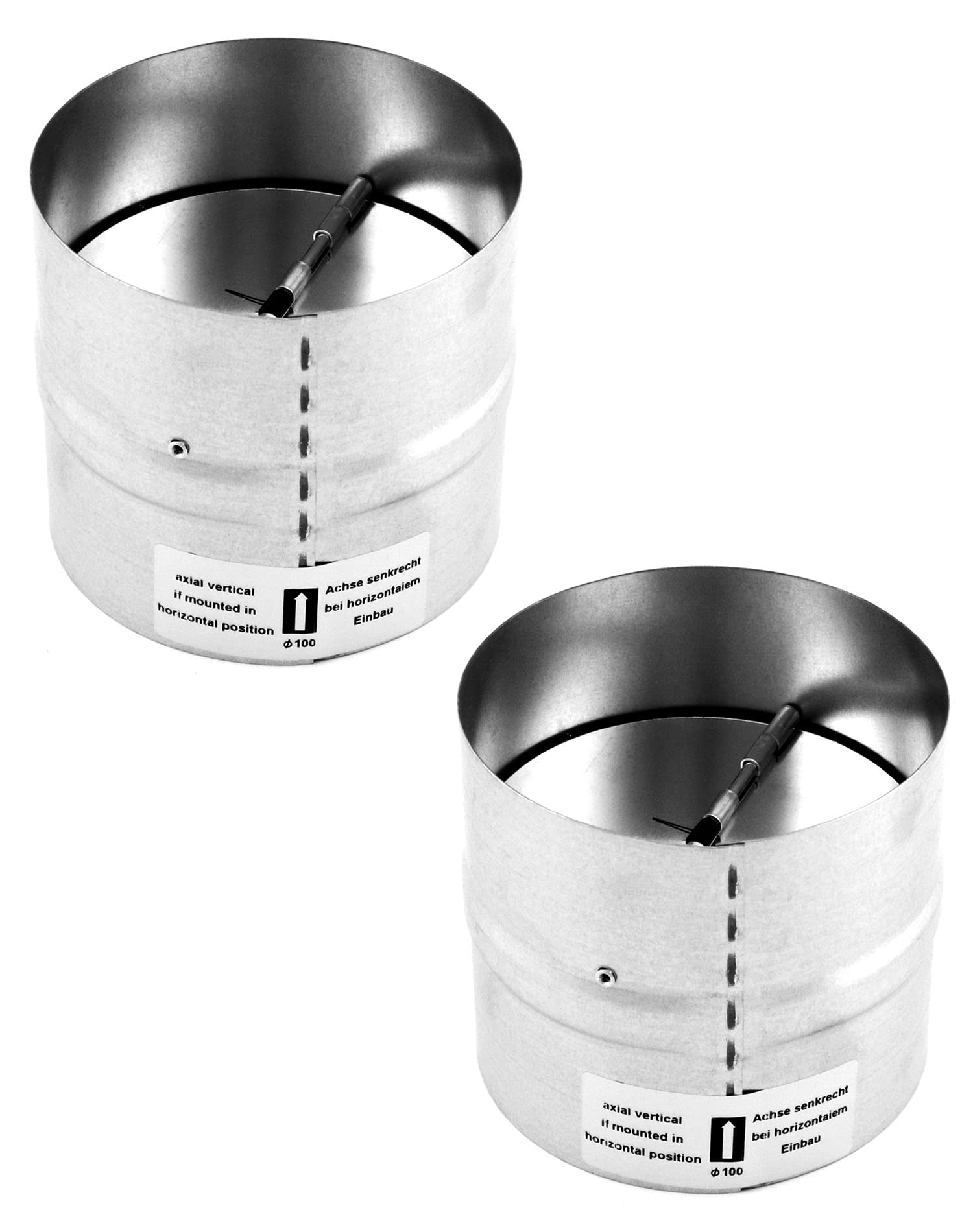 QWORK Draft Blocker 4 Inch Damper Stopper Duct Damper Backflow ...