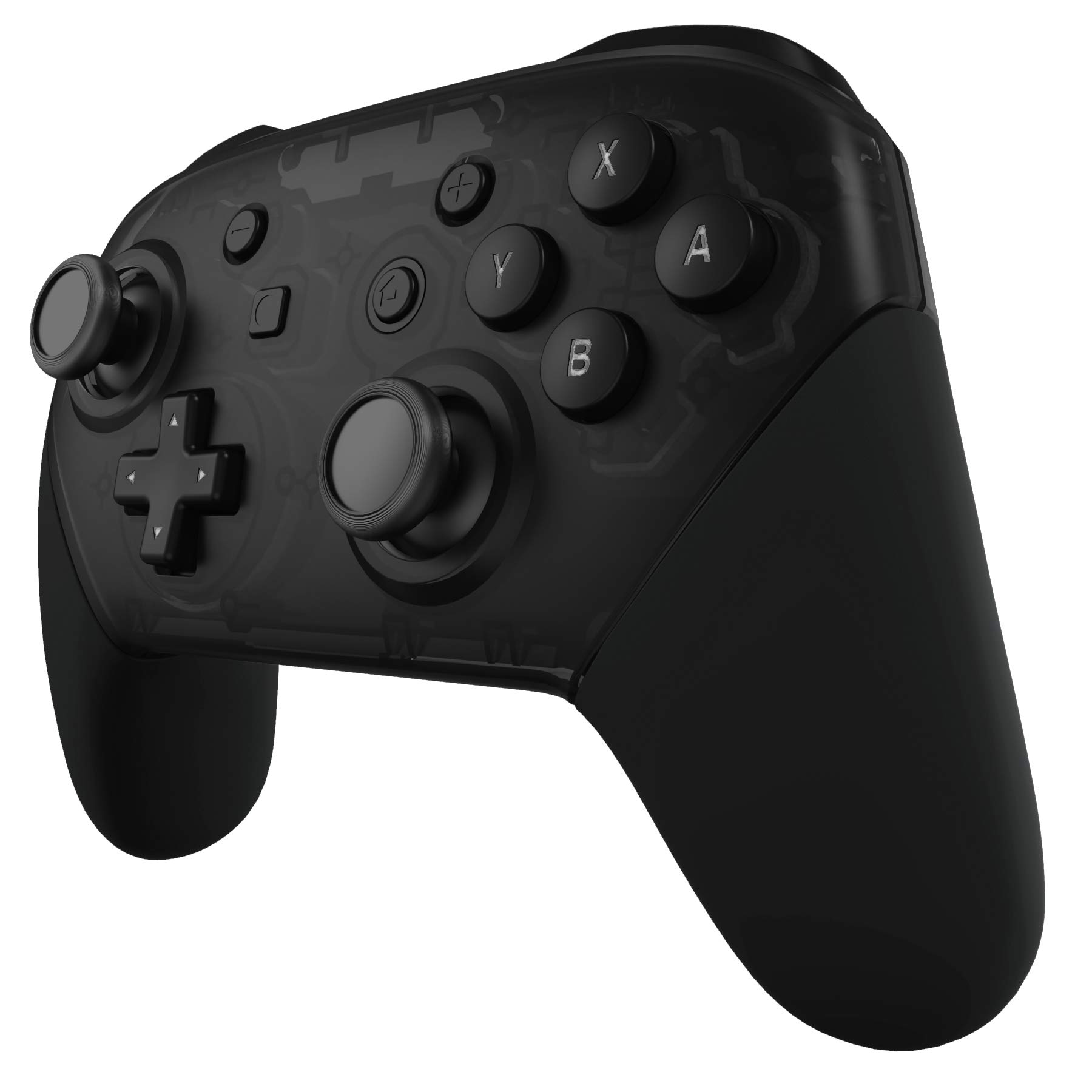 eXtremeRate Black Replacement Handle Grips for Nintendo Switch Pro ...