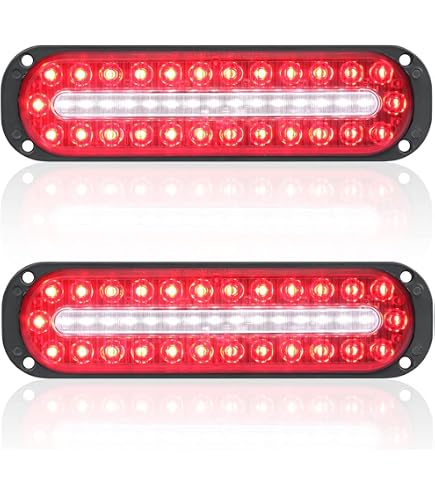 Command Lights RV Camper Trailer Stop Turn Brake Tail Lights / License ...