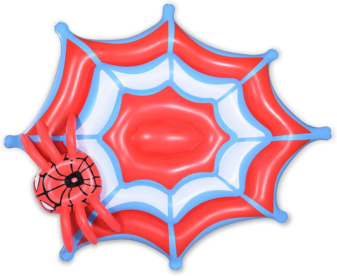 Pool Float, CMYK Spider Web Giant Pool Float, Summer Beach Lounge Raft ...