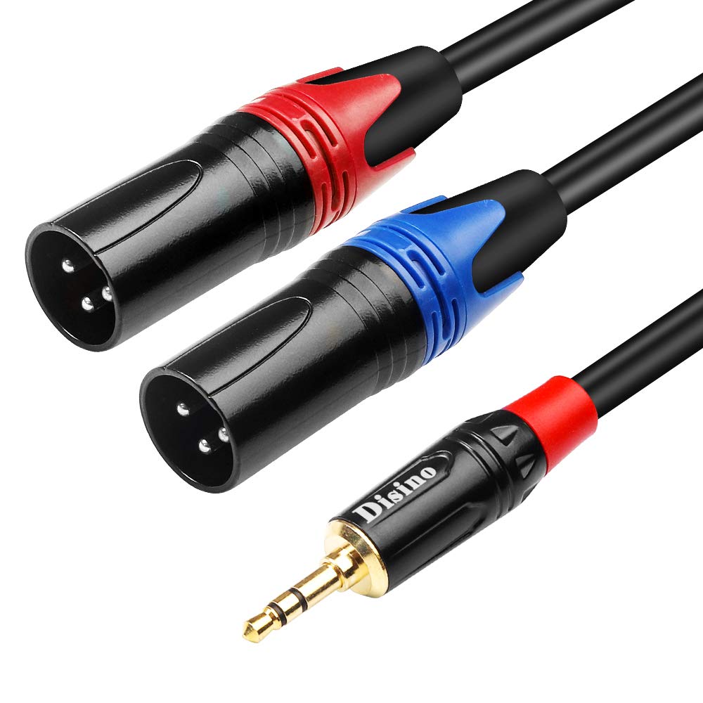 Mua Disino 1/8 Inch to Dual XLR Male Y-Splitter Cable,Unbalanced 3.5mm ...