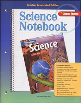 Glencoe Science (Level Red): Science Notebook (Teacher Annotated ...