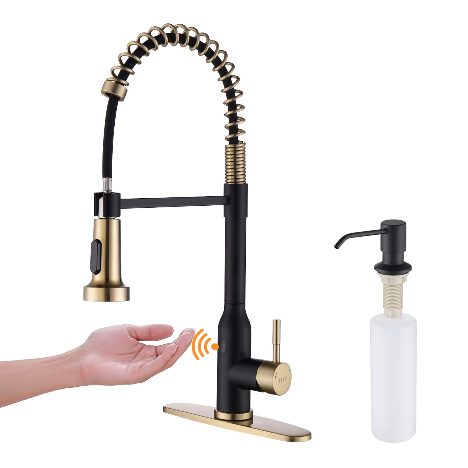 Touchless Kitchen Faucet ? KEER Smart Motion Sensor Hands Free Single ...