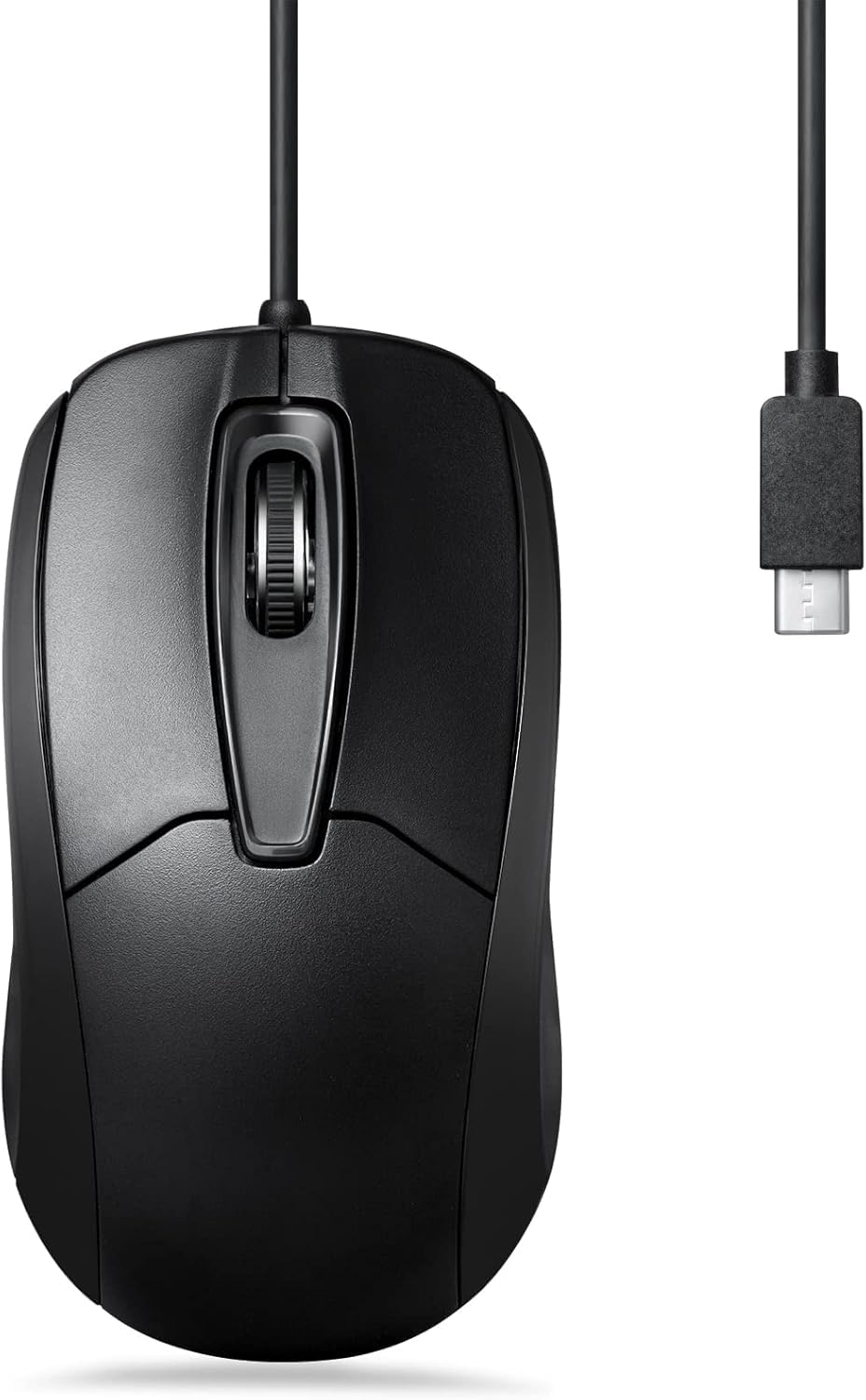 Perixx PERIMICE-209C USB Type C Wired Optical Mouse - 5.9 Ft Cable - 1000 DPI - Black, (11994 ...