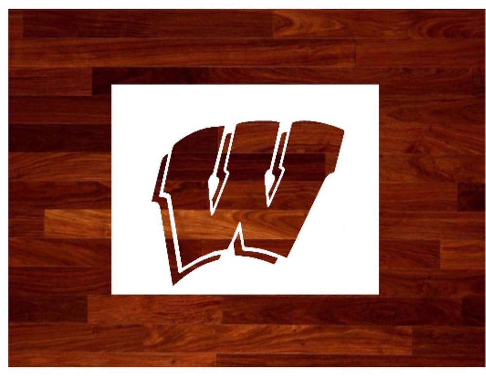Amazon.com: Wisconsin Badgers ~ Stencil ~ Multiple Sizes ~ Custom ...