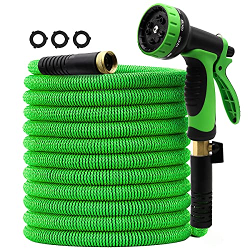 100FT Garden Hose Expandable , Water Collapsible Hose with 10 Function ...