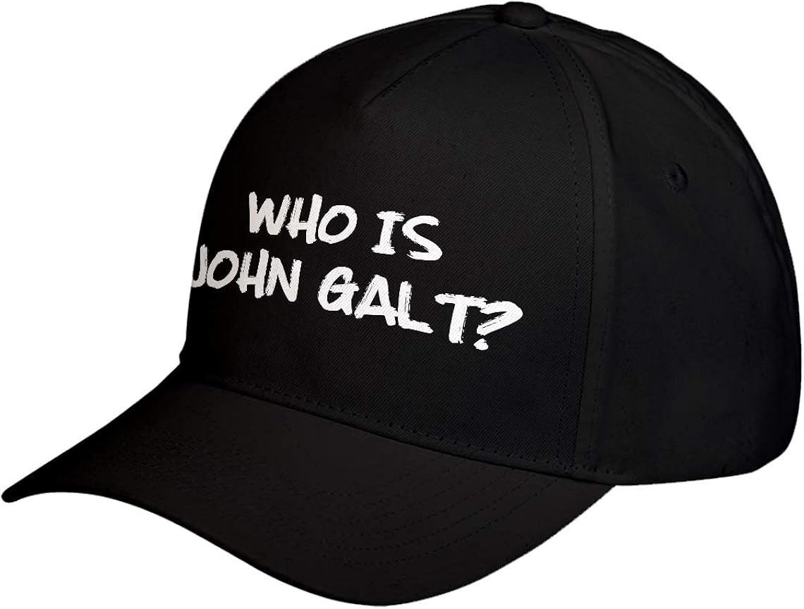 Hat Who is John Galt? Black Adjustable Unisex Baseball Cap at Amazon ...