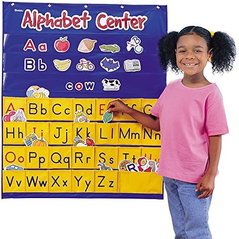 Learning Resources Alphabet Center Pocket Chart, ABCs, Letter, Word ...