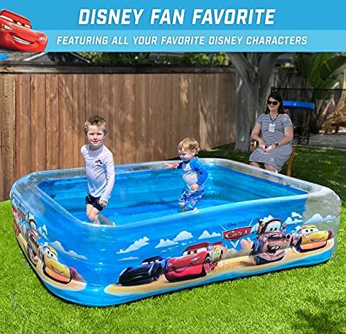 GoFloats Disney Pixar Cars 8x6 Inflatable Pool Inflatable Swimming Pool ...