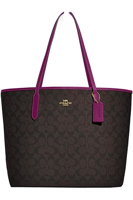 Coach City Tote In Blocked Signature Canvas syamanah.com