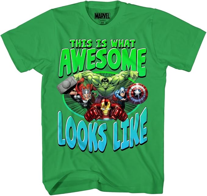 Marvel Hulk - Playera para niño, Verde Kelly, Large: Amazon.com.mx ...