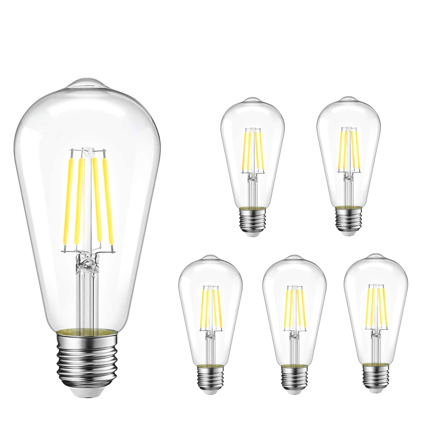 liveMAX Vintage Edison LED Bulb,Antique 40W Vintage Edison Bulb,E26 ...
