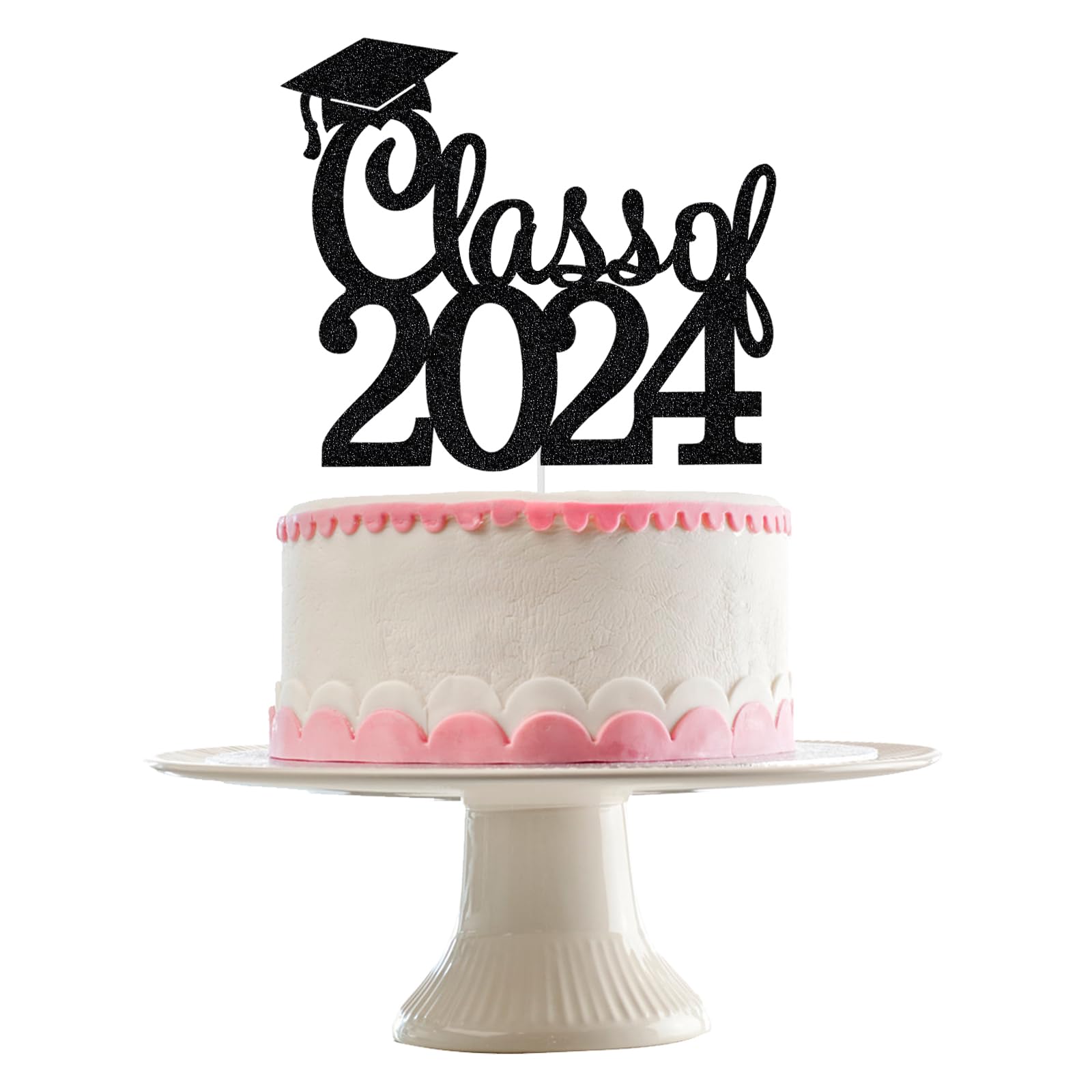 Class of 2024 Cake Topper Black 2024 Graduation Cake Topper, Class of ...