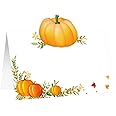 Amazon.com: Thanksgiving Place Cards Pumpkin Fall Table Tent Guest ...