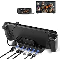 Amazon.com: Upgraded Steam Deck Docking Station with 4K60Hz 1000Mbps ...