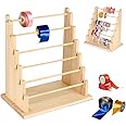Amazon.com: 6 Tier Wooden Ribbon Organizer Rack, Large Capacity Ribbon ...