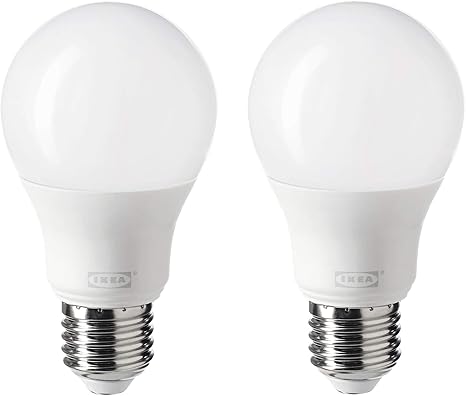 Ikea TRADFRI E27 LED Bulb, 806 Lumens, 2700K, 904.087.97, Set of 2 ...