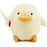 Amazon.com: Kephay Cute Duck Plush with Knife Duckling Stuffed Animal ...