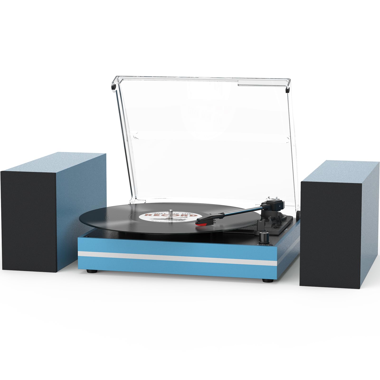 Record Player for Vinyl with External Speakers Belt-Drive Turntables ...