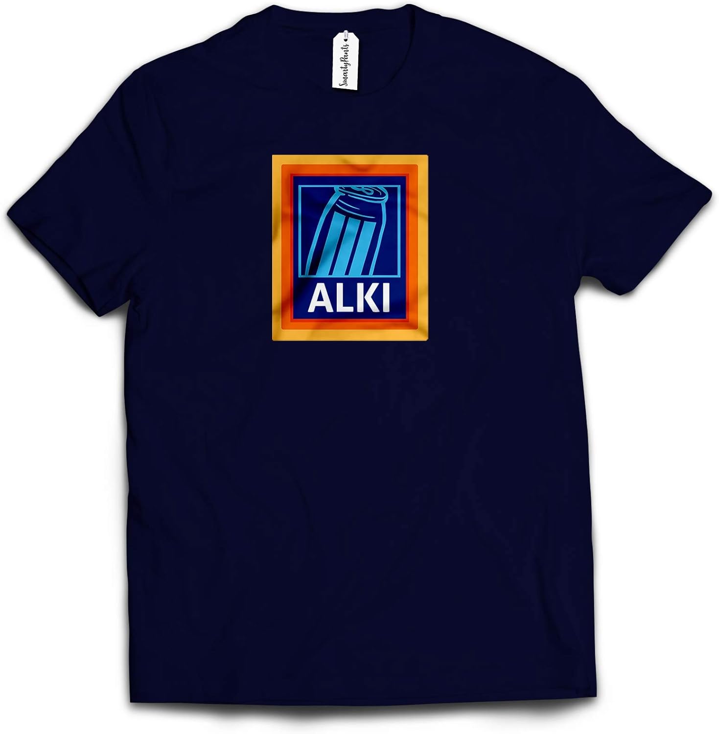 Alki Logo T-Shirt - Joke Funny Parody Shop Unisex Adult's Tee Top ...
