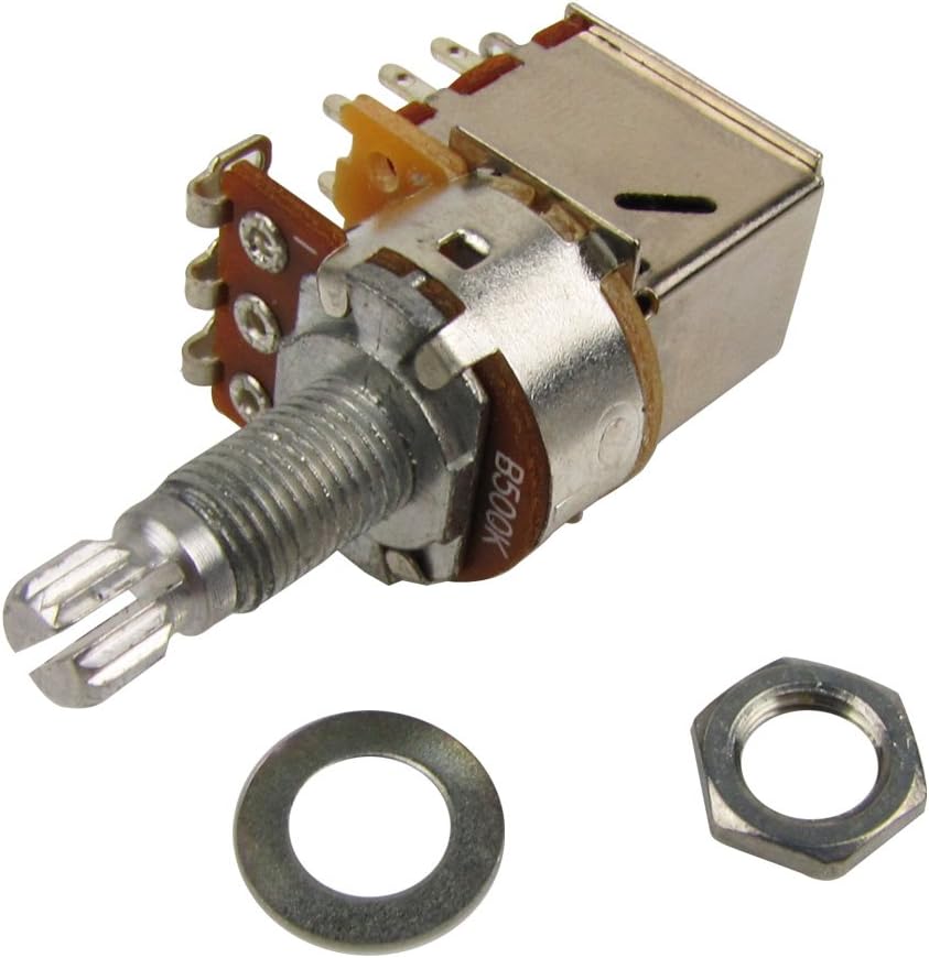 IKN B500K Push Pull Control Pot Linear Taper Potentiometers Long Split ...