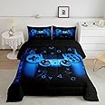 Amazon.com: Feelyou Gamer Comforter Set Twin Size Boys Gaming Bedding for Kids Teens 2 Pcs ...
