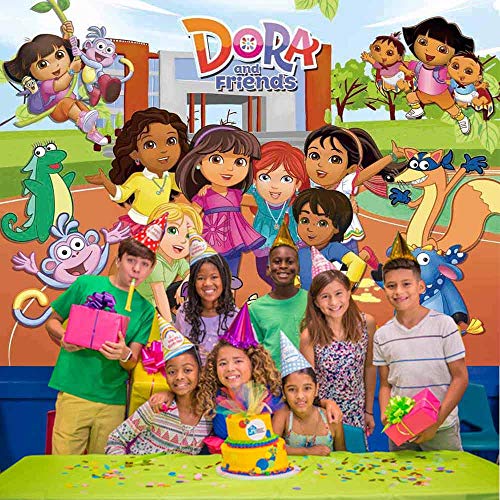 Buy Dora Backdrop Birthday Party Backdrop for Photography Dora Explorer ...