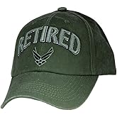 Amazon.com: Eagle Crest U.S. Air Force Retired Baseball cap, Navy Blue ...