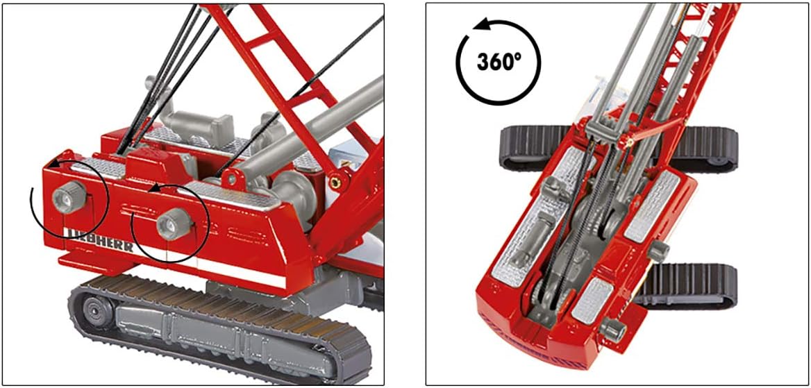 SIKU 1834 Super Heavy Load Transporter with Excavator, Metal/Plastic ...