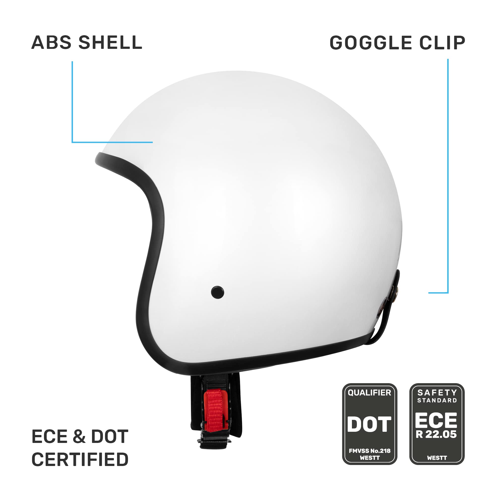 Mua Westt Open Face Motorcycle Helmet DOT Approved Moped Scooter Vespa ...