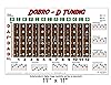 Dobro Open D Tuning Resonator Guitar Fretboard Note & Rolls Chart ...