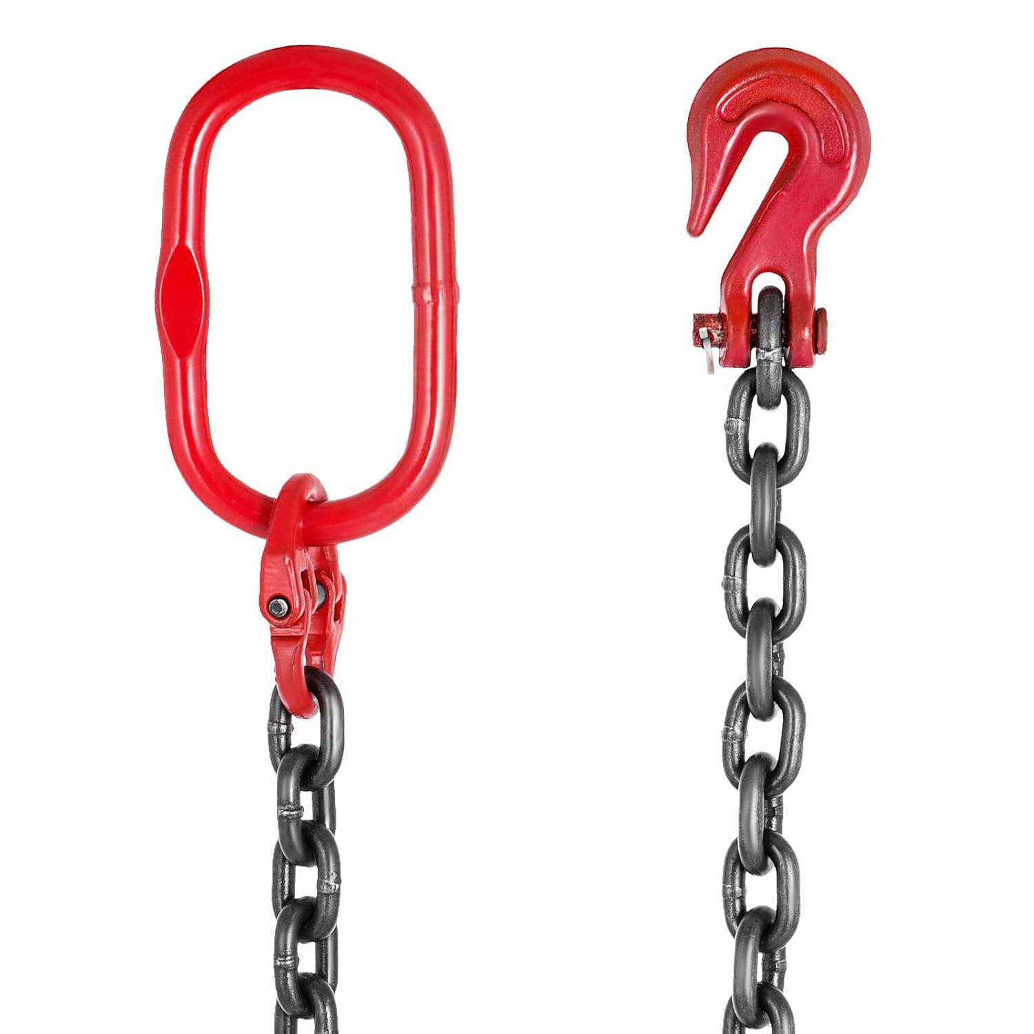 OrangeA 10FT Sling Chain 9/32 x 10′ Steel Lifting Hooks 10000LBS Chain ...