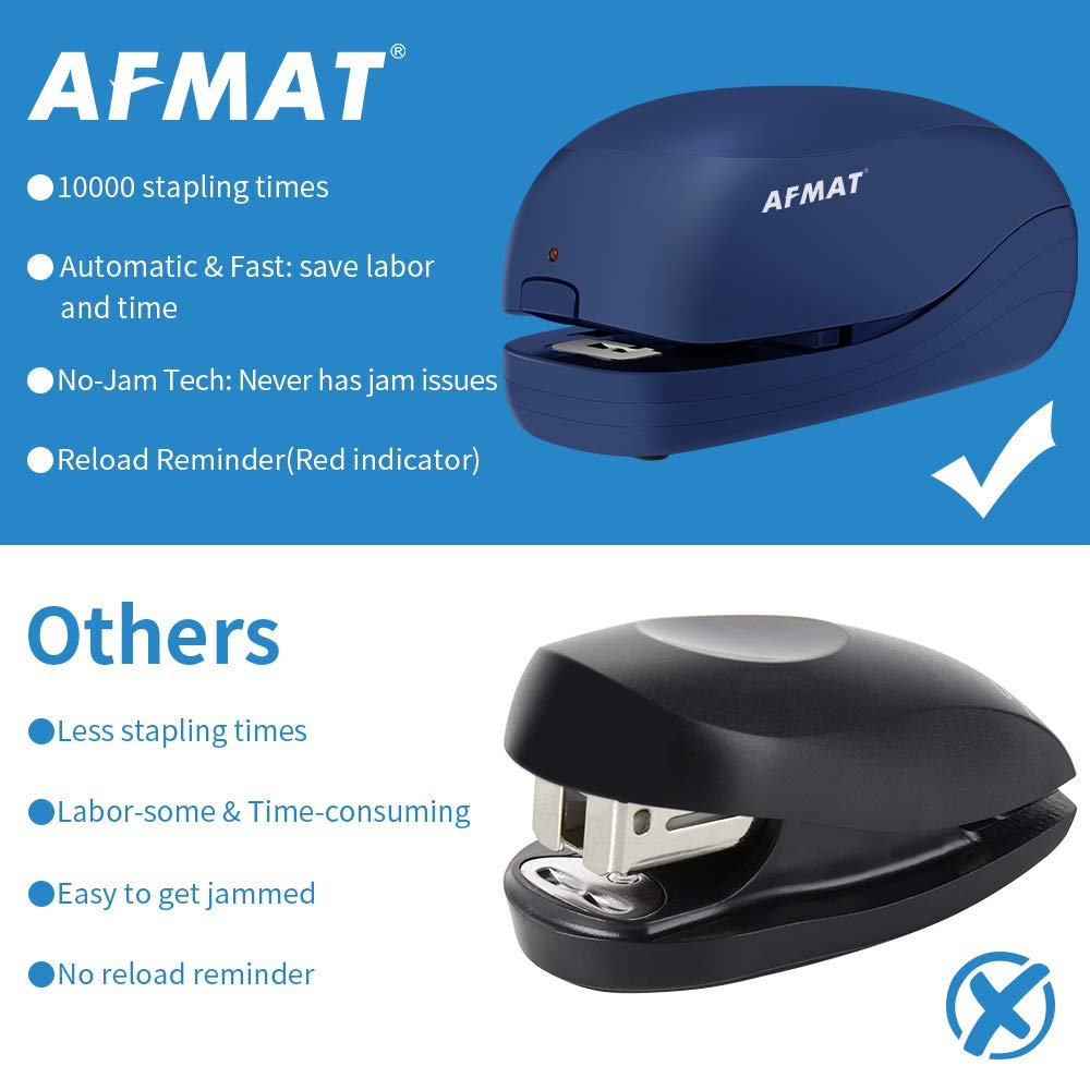 Mua AFMAT Electric Stapler for Desk, Automatic Stapler Desktop, 25 ...