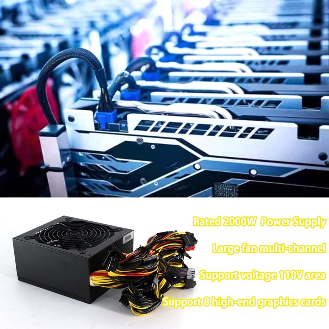 Mua 2000W Mining Power Supply, 8 GPU Miner PSU 110V-240V Multi-Channel ...