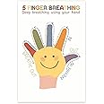 Amazon.com: 5 Finger Breathing Poster - 5-4-3-2-1 Grounding Technique ...