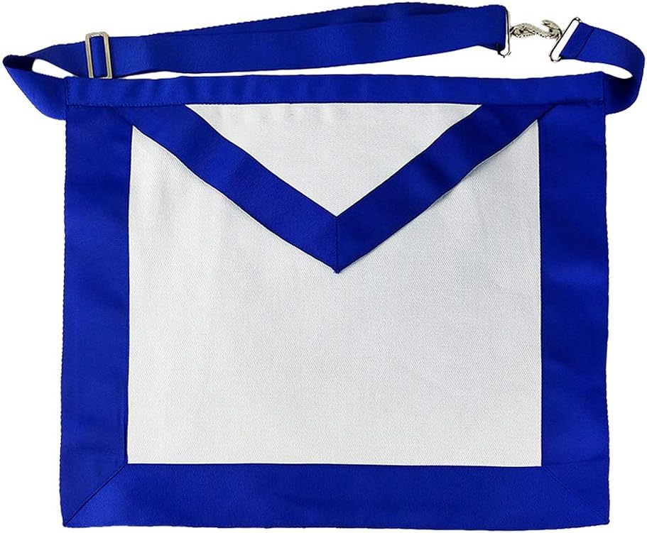 Masonic Blue Lodge Basic Master Mason Freemason White Cloth Apron ...